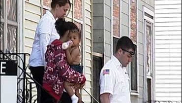 Postal Carrier Catches Falling Baby - CBS News