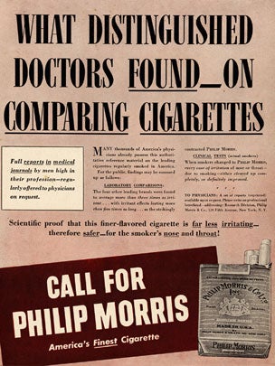 Blowing smoke: Vintage ads of doctors endorsing tobacco - CBS News