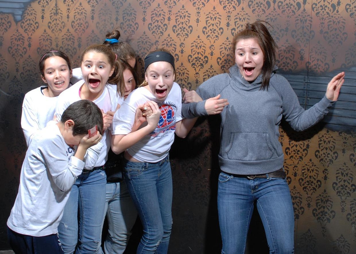 Terrified reactions at haunted house, Pt. 4