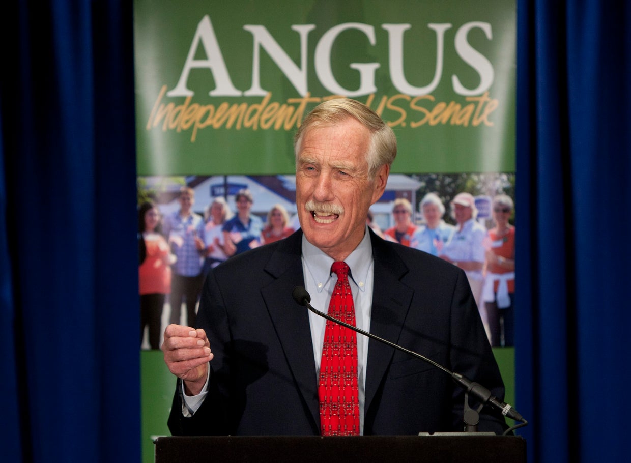 Angus King to caucus with Democrats - CBS News