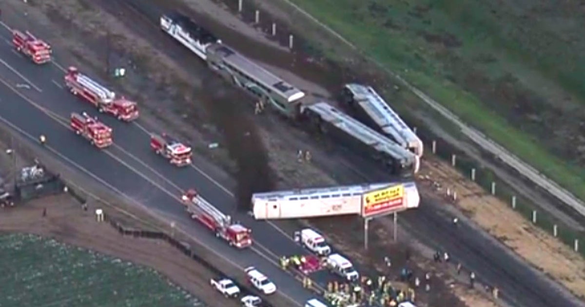 Metrolink train crash, derailment near Los Angeles leaves multiple casualties - CBS News