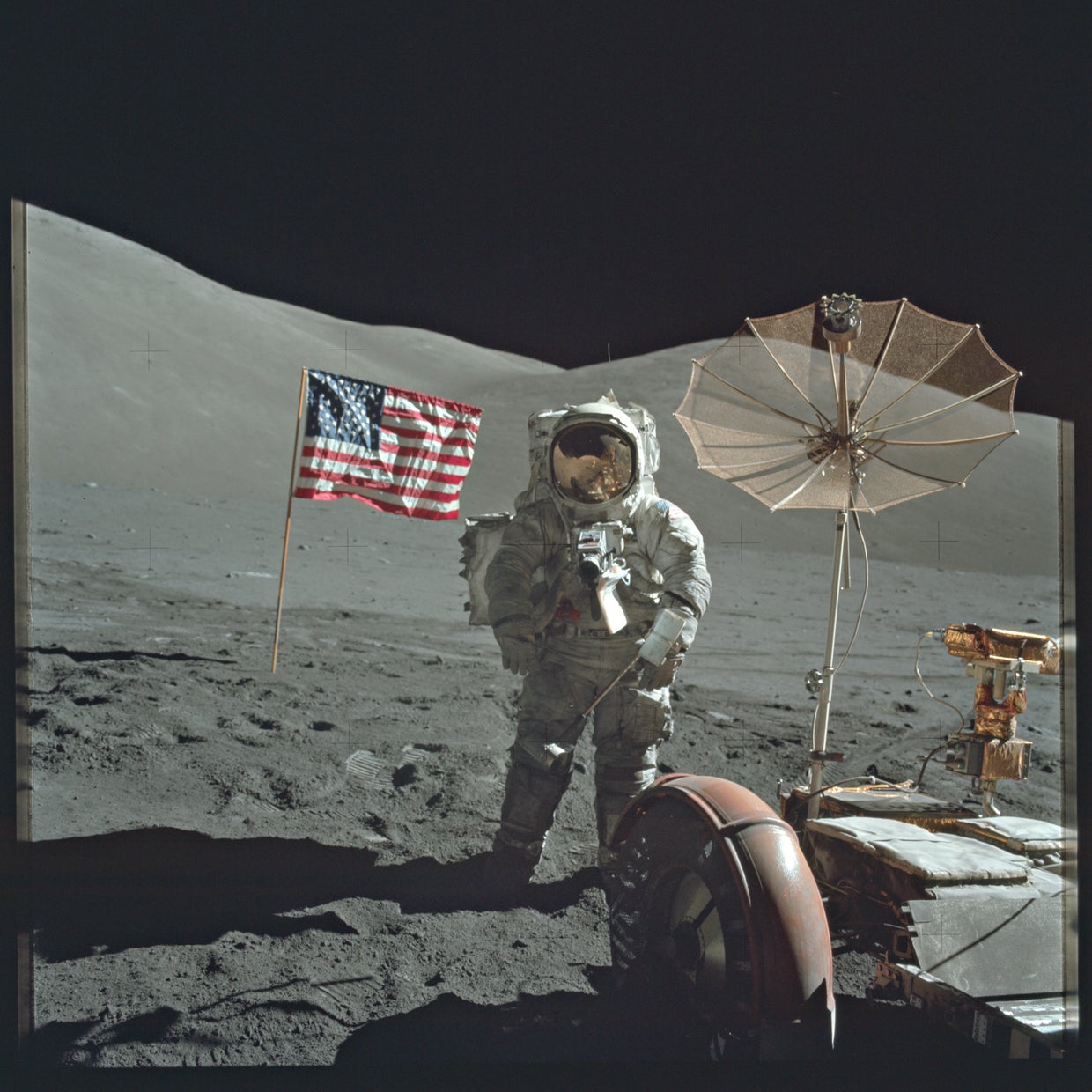 Newly released photos of Apollo moon missions