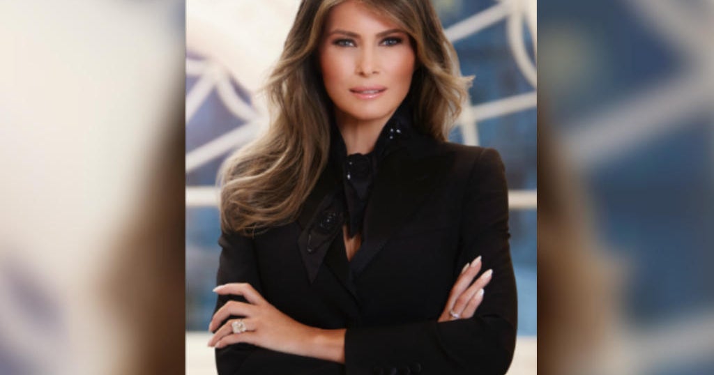 White House releases new first lady Melania Trump portrait - CBS News