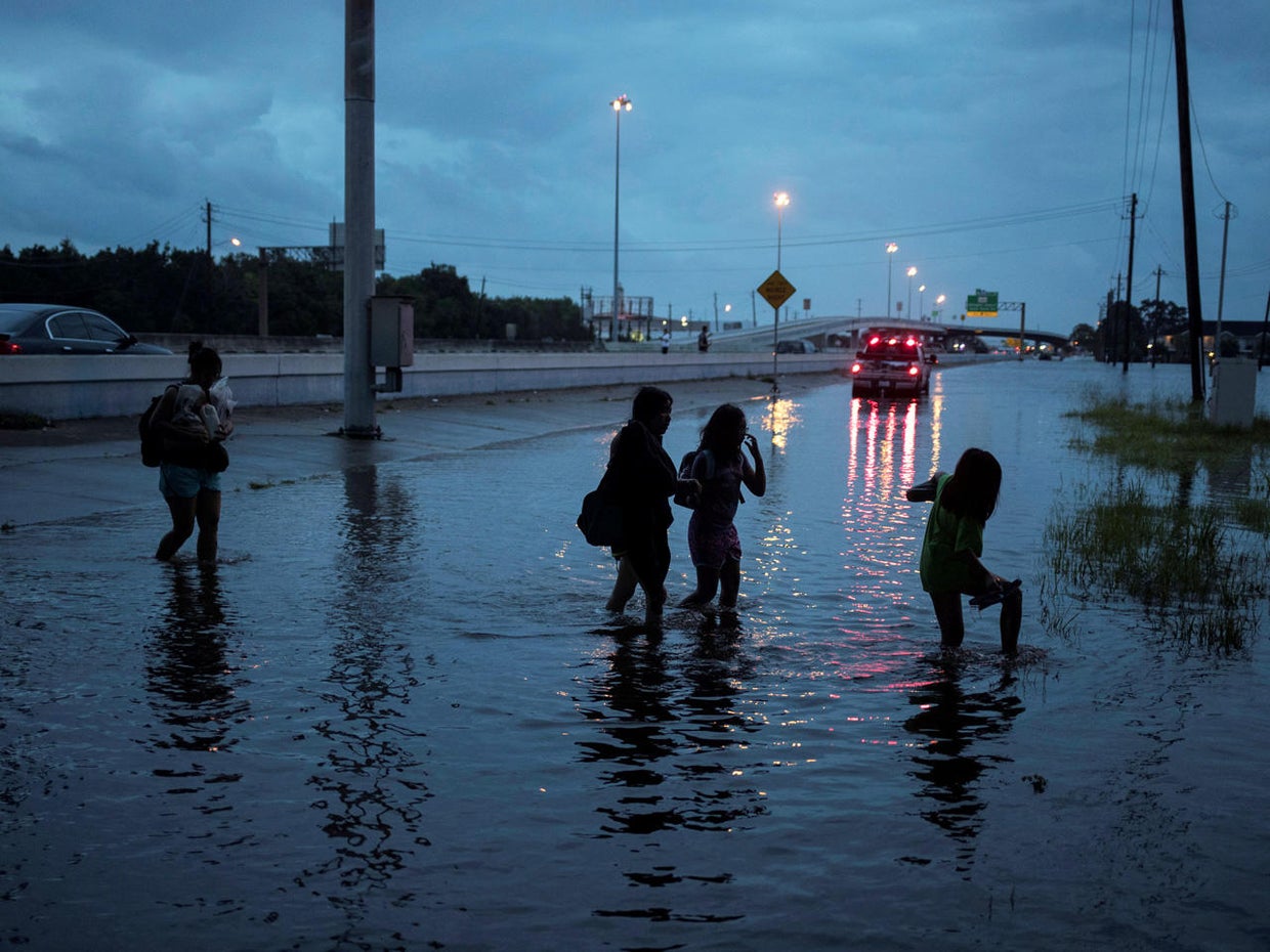 Catastrophic flooding in Texas from Harvey - CBS News