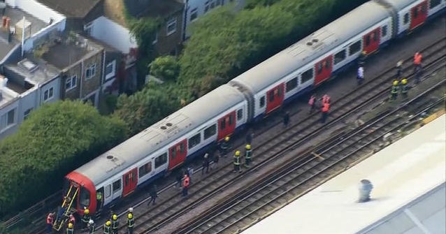 "Terrorist incident" on London underground train - CBS News