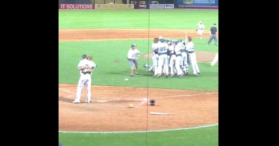 After winning big game, baseball player hugs friend on losing team ...