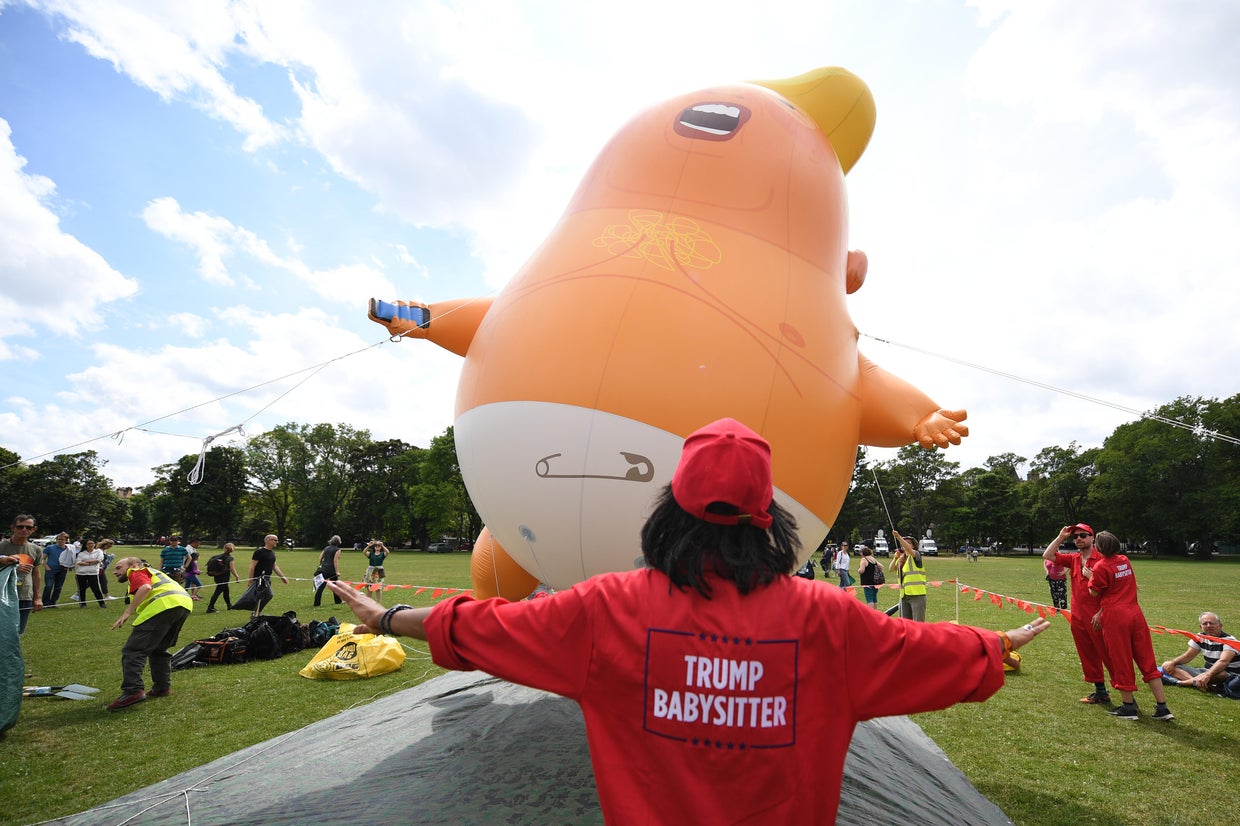 Donald Trump in London, UK, Scotland: Protests, including the "Trump ...