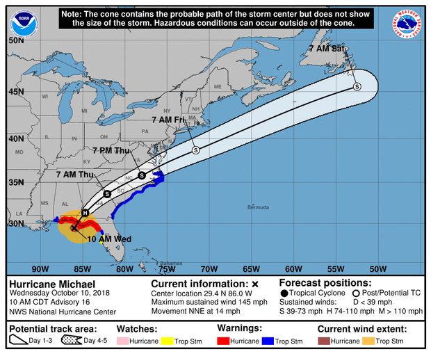 Hurricane Michael makes landfall in Florida as Category 4 storm ...