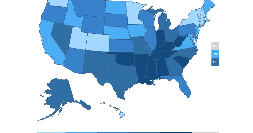 Healthiest and least healthy states ranked for 2018 - CBS News