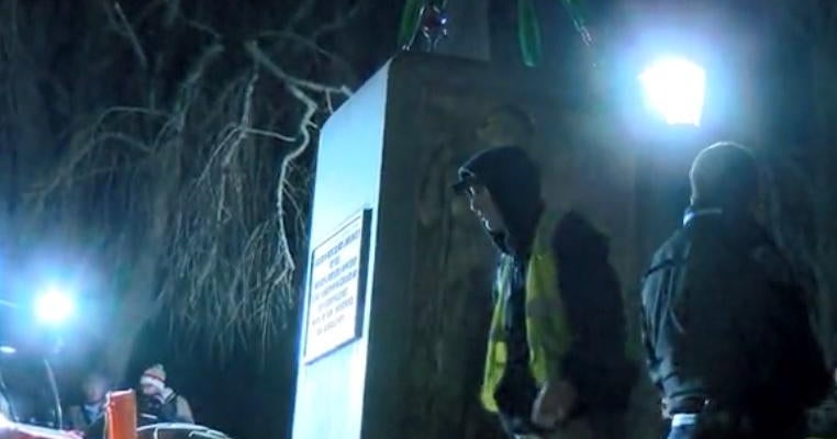 Confederate "Silent Sam" statue's pedestal removed from UNC-Chapel Hill ...