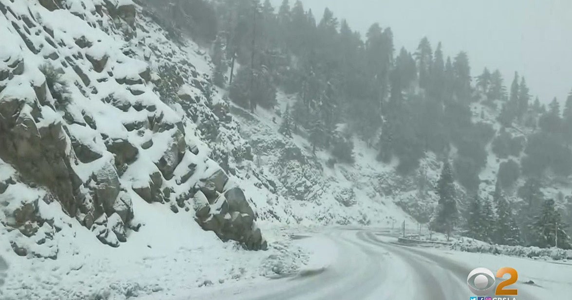 SoCal Mountains Reveling In Abundant Bounty Of Snow - CBS Los Angeles