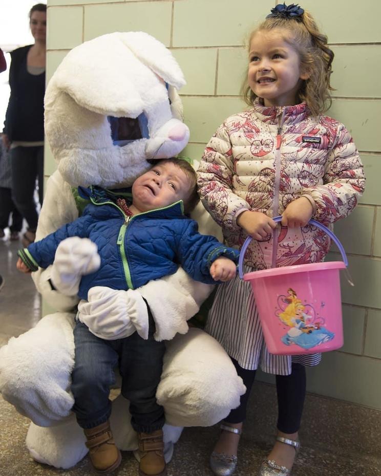 Easter comes but once a year... - Awkward Easter bunny photos from ...