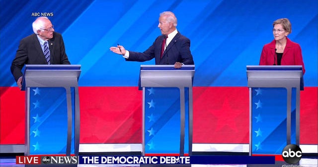 Center and left-wing Democrats face off in third debate - CBS News