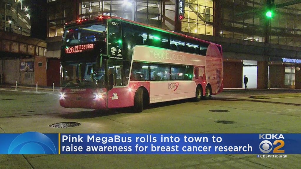 Pink Megabus Raises Awareness For Breast Cancer Research, Makes Stop In ...