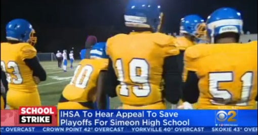 IHSA To Hear Appeal To Save Playoffs For Simeon High School - CBS Chicago
