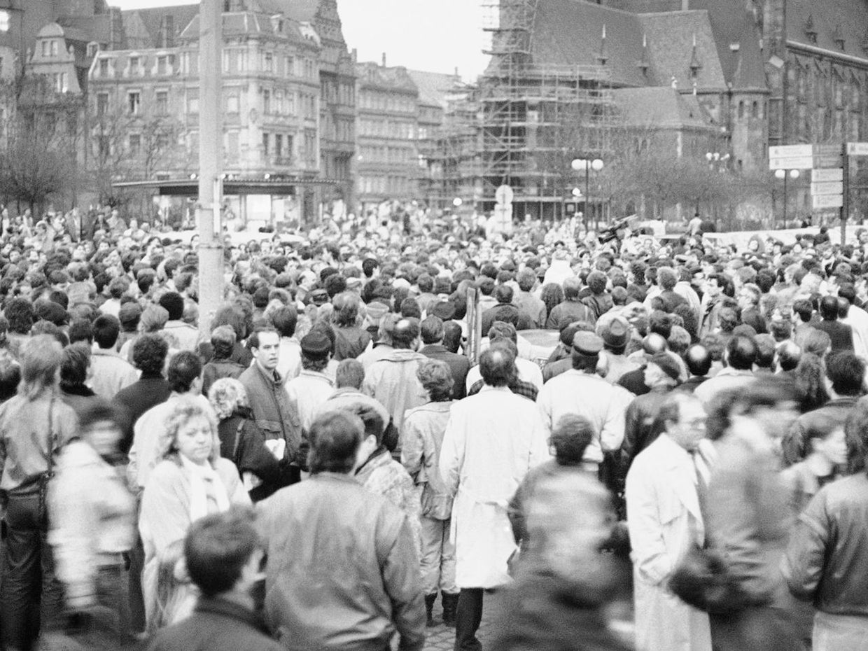 The fall of the Berlin Wall