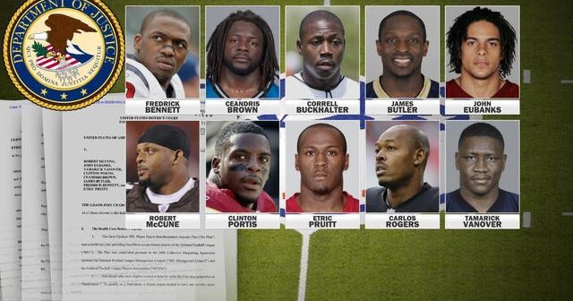 Former NFL players charged with $3.9M health care fraud scheme - CBS News