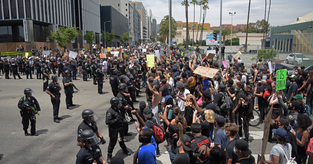 LAPD Response To George Floyd Protests To Be Reviewed - CBS Los Angeles