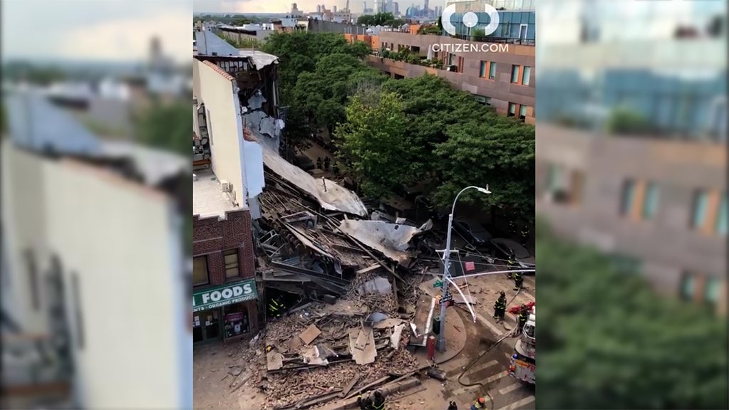 3-Story Building Collapses In Brooklyn, At Least 1 Injured - CBS New York
