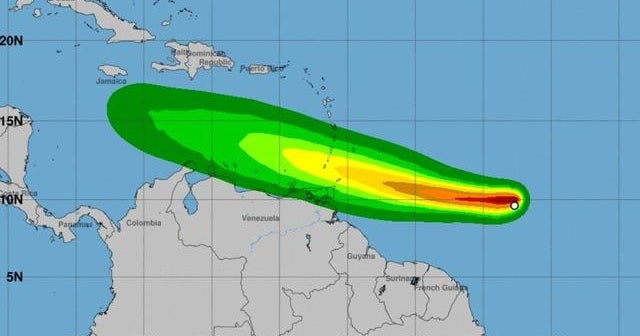 Tropical Storm Gonzalo could strengthen into a hurricane - CBS News