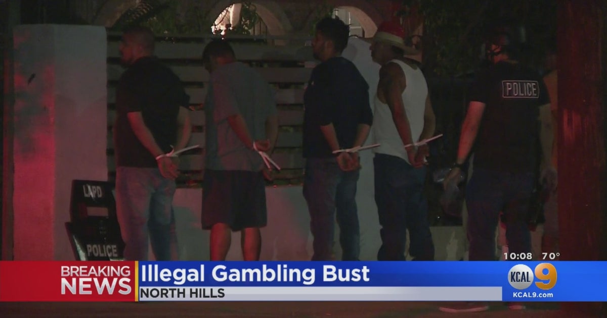 LAPD Raids Alleged Illegal Gambling Operation In North Hills - CBS Los ...
