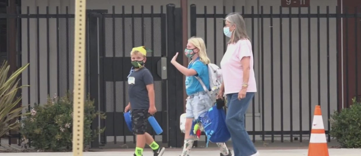 Los Alamitos Unified Reopens 6 Elementary School Campuses - CBS Los Angeles