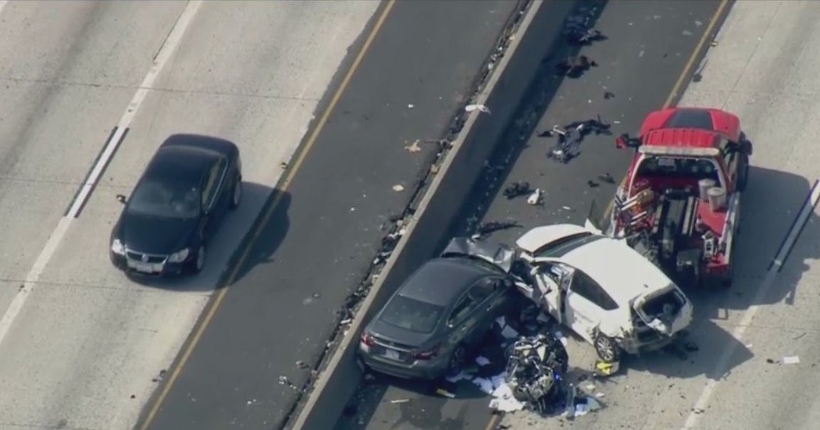 CHP Officer Seriously Hurt In Wreck Near Downtown LA; Driver Arrested ...