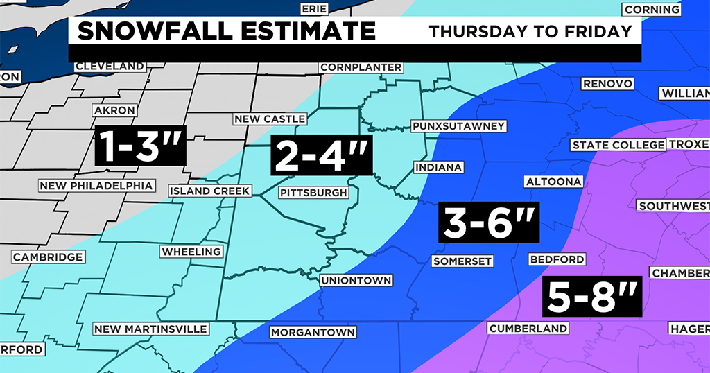 Pittsburgh Weather: Chilly Temperatures And Snow Showers Throughout The ...