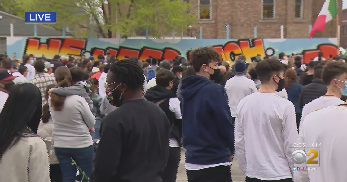 Crowd Gathers In Little Village To Remember Adam Toledo, Demand Change ...