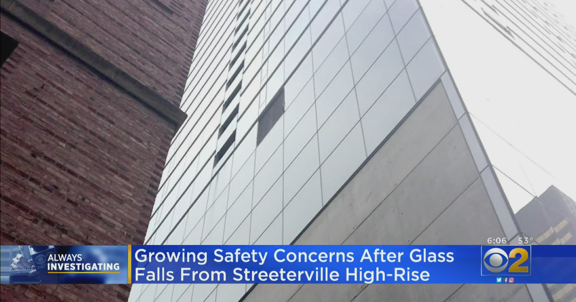 A Window Shattered And Sent Glass Down From A Luxury Streeterville High ...