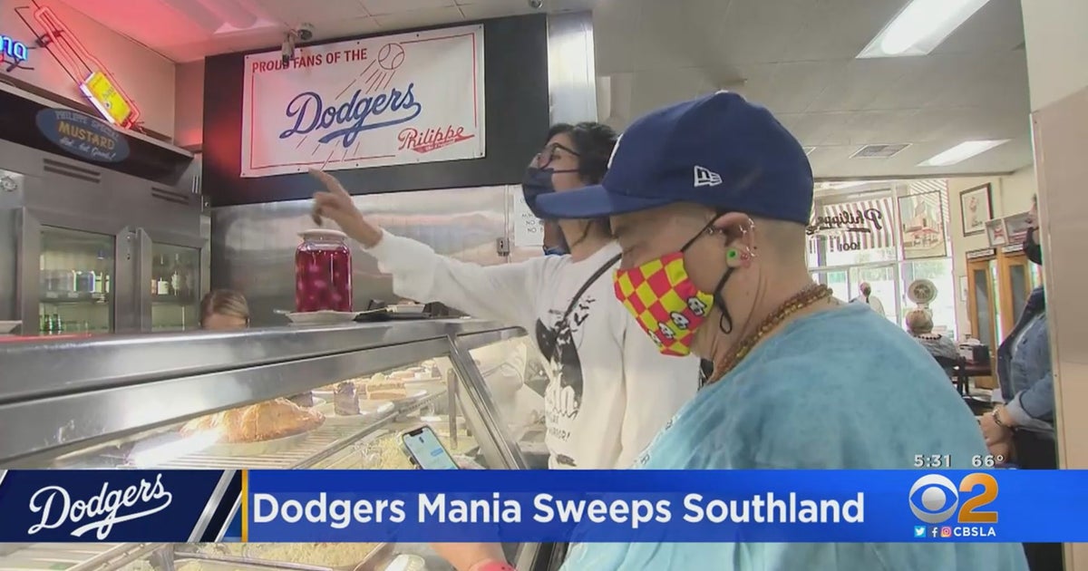 Dodger Mania Sweeping Los Angeles Ahead Of NLDS Against Giants - CBS ...