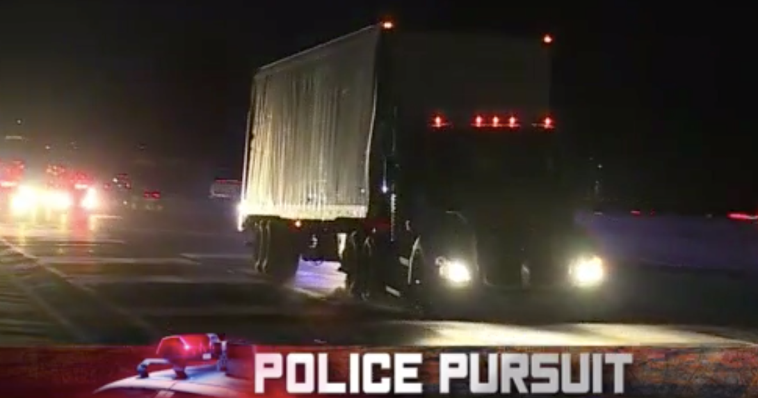 Big Rig Chase Challenges CHP Pursuit Tactics - CBS Los Angeles