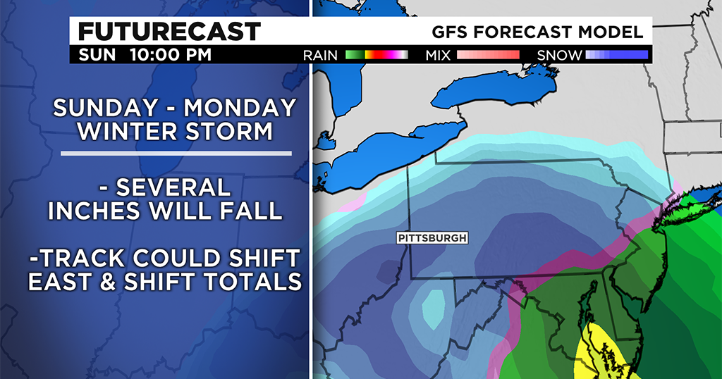 Pittsburgh Weather: Winter Storm Watch Issued For Sunday Afternoon ...