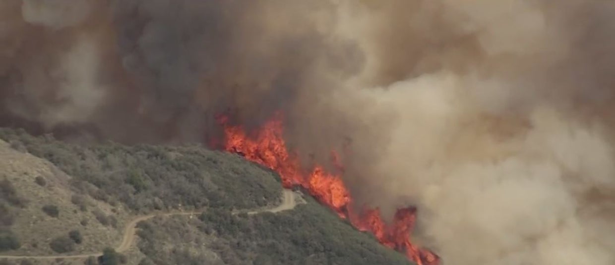 Jim Fire Burns In Cleveland National Forest Near Orange County - CBS ...