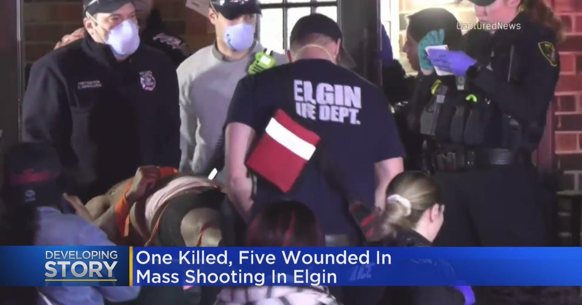 1 dead, 5 wounded after shooting at gathering in Elgin - CBS Chicago